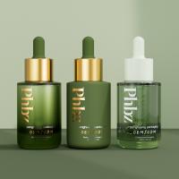 China Printed Glass 1oz Fancy Serum Dropper Bottles For Cosmetic Packaging for sale