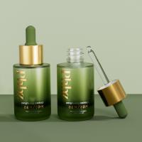 China Printed Glass 1oz Fancy Serum Dropper Bottles For Cosmetic Packaging for sale