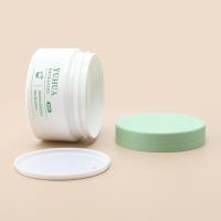 China Custom frosted plastic cream Jars with lid for sale