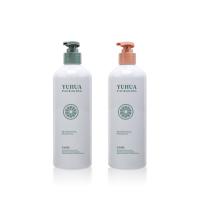 China Cylinder Frosted Cream Lotion Shampoo Bottle Packaging With Pump 550ml for sale