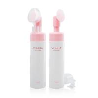 China ODM 400ml Plastic Foam Bottle Recyclable Liquid Soap Bottle With Silicone Brushes for sale