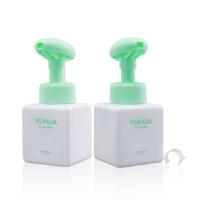 China ODM 400ml Plastic Foam Bottle Recyclable Liquid Soap Bottle With Silicone Brushes for sale