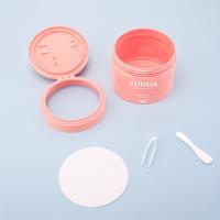 China Round Plastic Packaging Jars With Spoon Tweezers 150ml -1000ml for sale