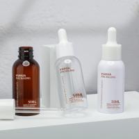 China OEM Clear Serum Dropper Bottles With Silk Screen Hot Stamping Labeling Printing for sale