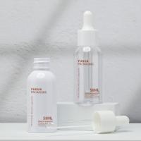 China OEM Clear Serum Dropper Bottles 50ml 60ml with Silk Screen Hot Stamping Custom Logo for sale