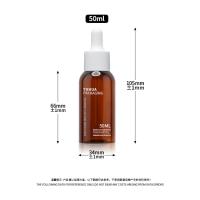 China OEM Clear Serum Dropper Bottles 50ml 60ml with Silk Screen Hot Stamping Custom Logo for sale