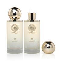 China Custom Color Cosmetic Packaging Bottle 50ml 100ml 120ml Label Printing for sale
