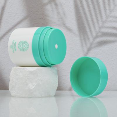 China 50g Airless Pump Cosmetic Cream Jar AS PP Round Shape Customized Color for sale