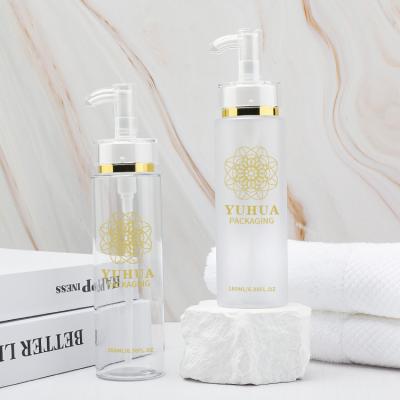 China 180ml 200ml PET Cosmetic Pump Bottle For Face Lotion serum for sale