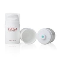 China Customized Logo Cylinder PP Vacuum Pump Bottle For Cosmetic Packaging for sale