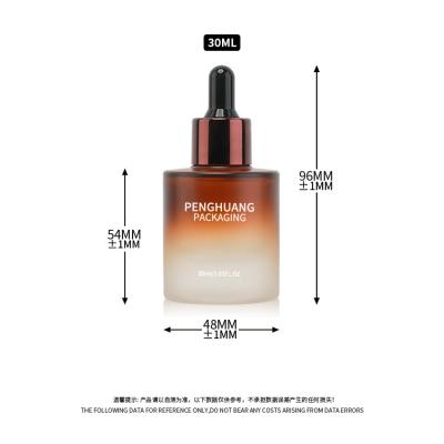 China Cylinder Serum Dropper Bottles Leak Proof 30ml 50ml Capacity for sale