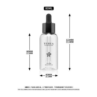 China 80ml Makeup Toner Plastic Packaging Bottles Hot Stamping Printing for sale