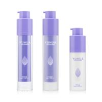 China Cylinder PP AS Vacuum Pump Bottle For Cosmetic Packaging Silk Screen Printing for sale