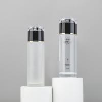 China 100ml Lotion Glass Bottles Cosmetic Package Hot Stamping for sale