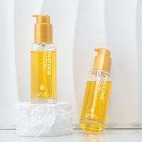 China 80ml Liquid Foundation Glass Pump Bottle Cosmetic Package Hot Stamping for sale