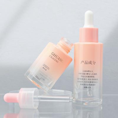 China OEM ODM Cylinder Essence Oil Bottle Skincare Packaging 50ml for sale