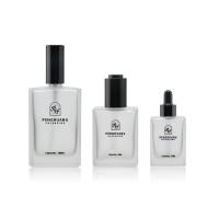 China Square Serum Glass Dropper Bottle For Cosmetic Package for sale