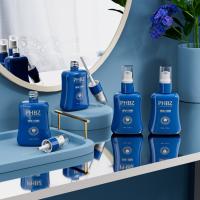 China Skincare Packaging Printing Oblate Lotion Pump Bottle 50ml Trapezoid Shape for sale