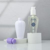 China SGS Clear White Plastic Toner Bottle Custom Logo Lotion Pump Bottle for sale