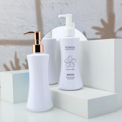China Round Plastic Toner Shampoo Bottle 200ml Empty Lotion Pump Bottle for sale