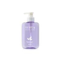 China Purple Plastic Lotion Bottle With Press Pump 200ml For Shampoo for sale