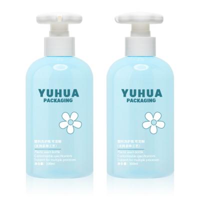 China Round 300ml Plastic Shampoo Bottle With Pump ODM for sale