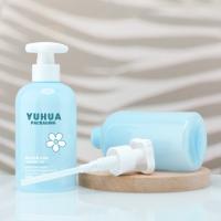 China Round 300ml Plastic Shampoo Bottle With Pump ODM for sale