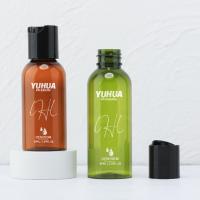 China Customized PETG Cosmetic Flip Cap Bottle Silk Screen for sale
