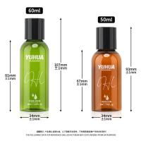 China Customized PETG Cosmetic Flip Cap Bottle Silk Screen for sale