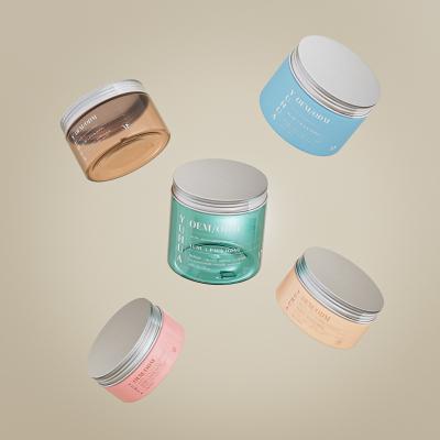 China Skincare Plastic Packaging Jars With Screw Cap Smooth Surface for sale