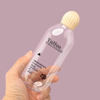 China Custom Logo Plastic Packaging Bottles Clear Round Plastic Shampoo Bottle 250ml 400ml for sale