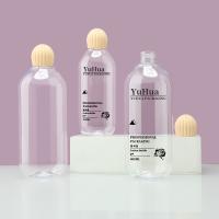 China Custom Logo Plastic Packaging Bottles Clear Round Plastic Shampoo Bottle 250ml 400ml for sale