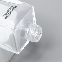 China YUHUA Serum Dropper Bottles Custom Logo Square Clear Hair Oil Glass Dropper Bottle 1oz 30ml 50ml for sale