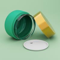 China OEM ODM Empty Matte Cosmetic Cream Jar 100g Glass Body Butter Jar With Lid for sale