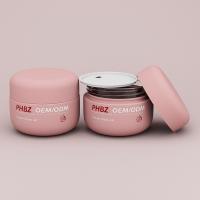 China Luxury Round Empty 100g Cream Glass Jars For Face Cream Body Scrub Facial Mask Butter for sale