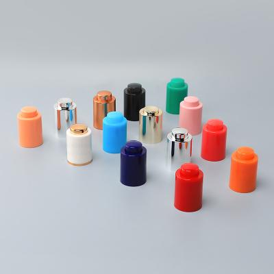 China Wholesale Custom Color 18/410 20/410 Push Button Dropper Cap for serum oil for sale