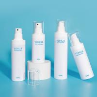China Customized Logo 120ml 150ml 180ml White Plastic Spray Pump Bottle With Fine Mist Spray for sale