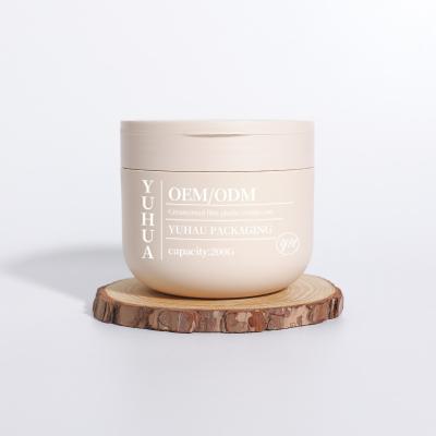 China 200ML Cosmetic Plastic Packaging Jars For Hair Body Scrub Face Cream for sale
