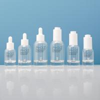 China 15ml 30ml Round Glass Empty Serum Dropper Bottles For Skincare Packaging for sale