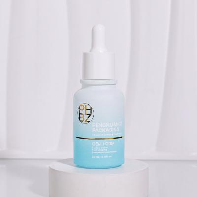 China Customized 1oz 30ml Glass Serum Dropper Bottles With Logo For Face Care Oil for sale
