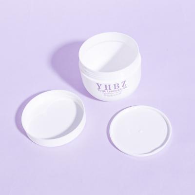 China 300g Recyclable Round Wide Mouth Plastic Cream Jar For Body Scrub for sale
