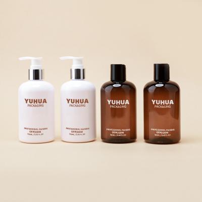 China 250ml Round Plastic Shampoo Bottle for sale
