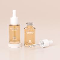 China Customized Logo 20ml Clear Glass Serum Dropper Bottles For Cosmetic Packaging for sale