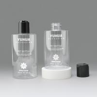 China 400ml 500ml Clear Plastic Lotion Bottles Plastic Flat Shoulder Shampoo Bottle for sale