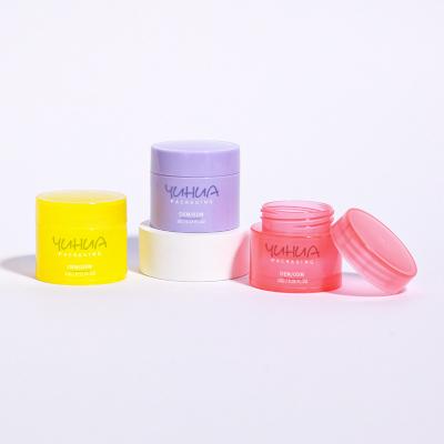 China Custom Logo Plastic Packaging Jars 5g 10g 15g Lip Balm Jar With Lid for sale