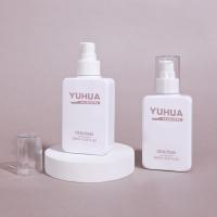 China Wholesale Clear Plastic Lotion Bottle 150ml Flat Square Shampoo And Conditioner Bottle for sale