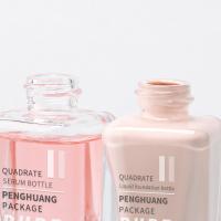 China Square Stransparent Foundation Glass Bottle 15ml Sample Size Cosmetic Lotion Bottle for sale