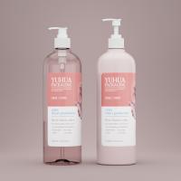 China Plastic Lotion Bottle White 1000ML Custom PET Shampoo And Conditioner Bottle for sale