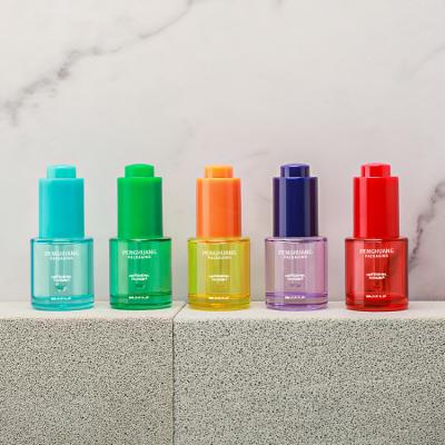 China Custom 20ml Luxury Essential Oil Glass Bottle Packaging Serum Bottle With Dropper for sale