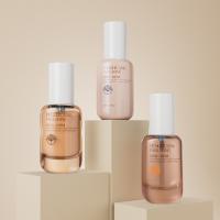 China 30ml Foundation Bottles Round Empty Liquid Foundation Glass Bottle for sale